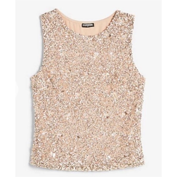 Express | Tops | Sequin Embellished Tank | Poshmark